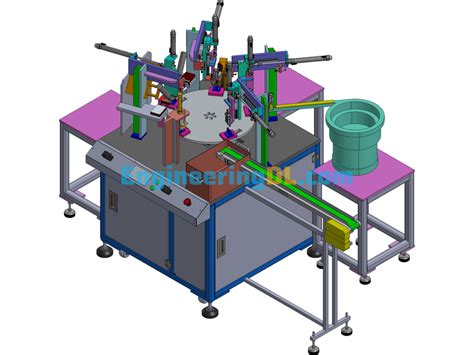 Razor Stencil Rubber Parts Assembly Machine 3d Exported Engineeringdl