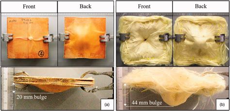 Comparison On The Bulge Formation Of A The Aramid Fiber Reinforced