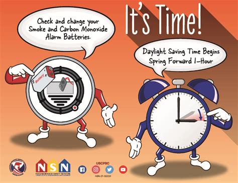 Save Daylight Save Lives Replace Batteries In Smoke And Carbon