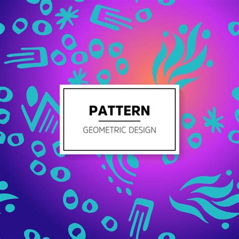 Premium Vector Shiny Pattern With Hand Drawn Elements