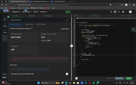 Geekforgeeks Gfg160 Java Problemsolving Dsa Codingchallenge Dnyaneshwar Panchal
