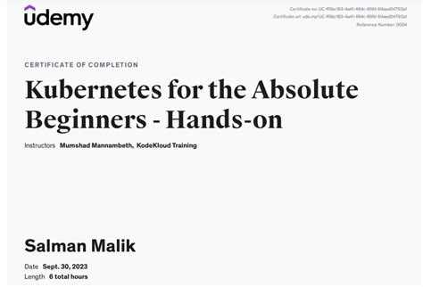 salman malik on linkedin kubernetes for the absolute beginners hands