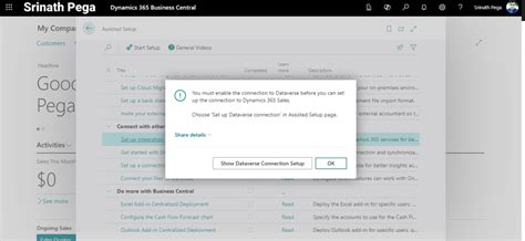 Dynamics 365 Business Central Integration With Microsoft Dataverse Srinath Pega