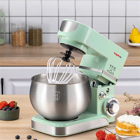 Longde 가정용 다용도 소형 반죽기 베이킹 거품기 5l1200w 대출력 단전보호 6단계 속도조절 티몬