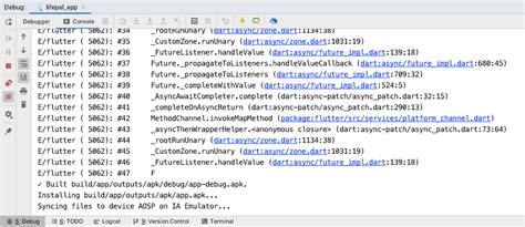 Console Log Begins With Output From The Previous Run · Issue 4266 · Flutterflutter Intellij