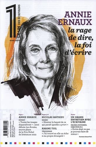 Le 1 Hebdo Hors série des écrivains Annie de Eric Fottorino Grand