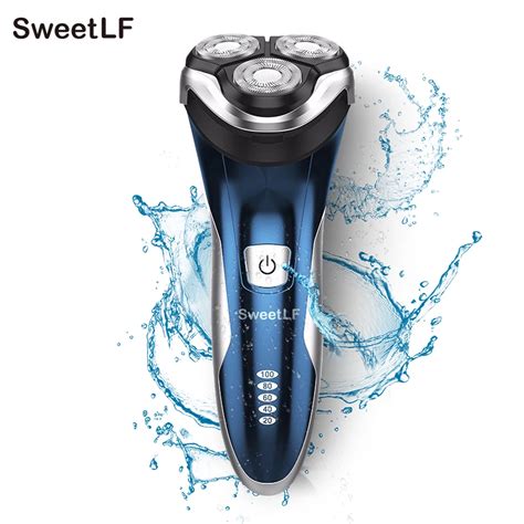 Sweetlf Rechargeable Electric Shaver Men Wet And Dry 3d Triple Floating