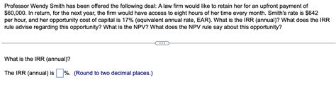 solved what does the standard irr rule accept projects with