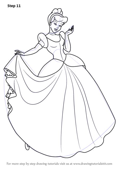 How To Draw Princess Cinderella Cinderella Step By Step