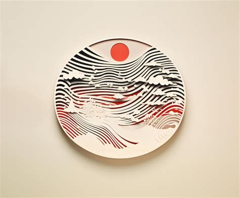 Premium Ai Image Japan Kirigami