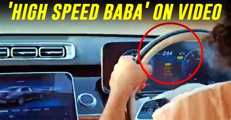 ‘baba Drives Mercedes S Class At 244 Kmph On Single Lane Road Makes