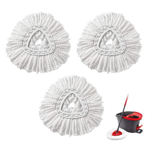 3 Pack Microfiber Mop Head For O Cedar Clean Pad Spin Mop Refill For O Cedar Easywring Mop Easy