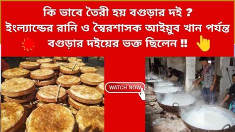 কি ভাবে তৈরী হয় বগুড়ার দই বগুড়ার দইয়ের ইতিহাস ।। Youtube