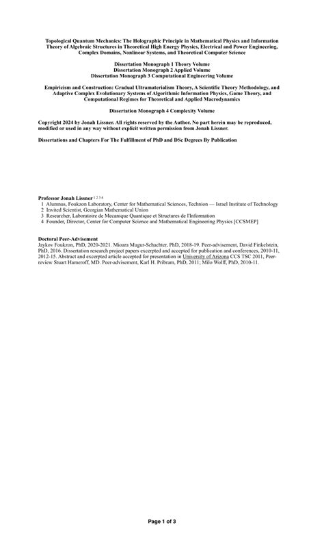 Pdf Dissertation Monographs Introduction