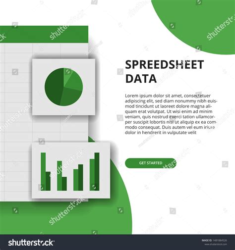 Spreedsheet Data Analysis Form Graph Chart Stock Vector Royalty Free