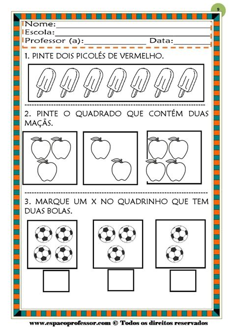 Atividades de Matemática 1º ano prontas para imprimir SÓ ESCOLA