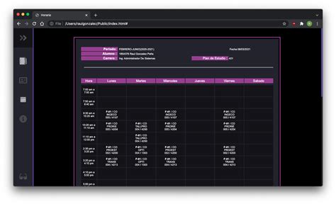 GitHub X Raul Horario Web 2021 Proyecto 2021 Para Visualizar Horario De Clases