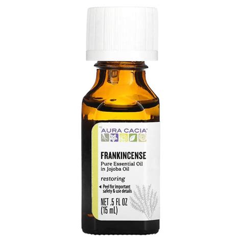 Aura Cacia Pure Essential Oil In Jojoba Oil Frankincense 05 Fl Oz