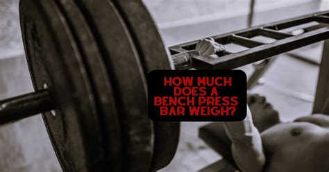 How Much Does A Bench Press Bar Weigh Between 35 And 85 Pounds