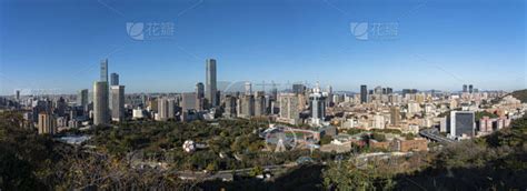 航拍辽宁中山区白天城市全景