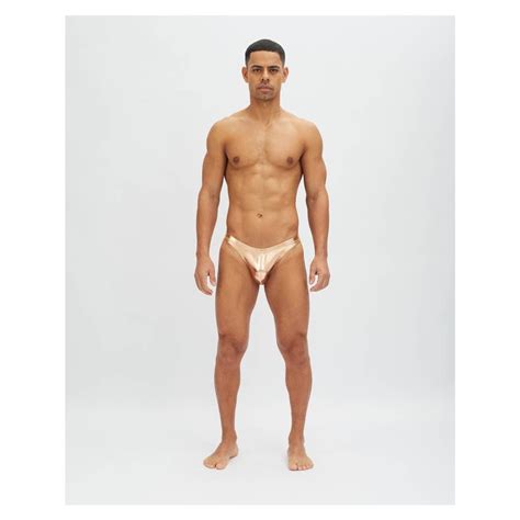 Metallic Swim Thong Neesh Llc
