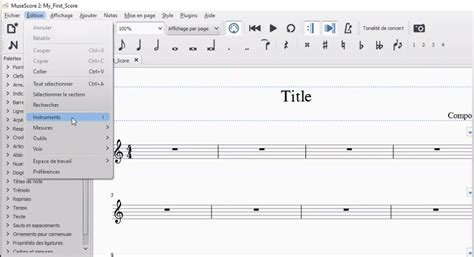 instruments window does not open musescore
