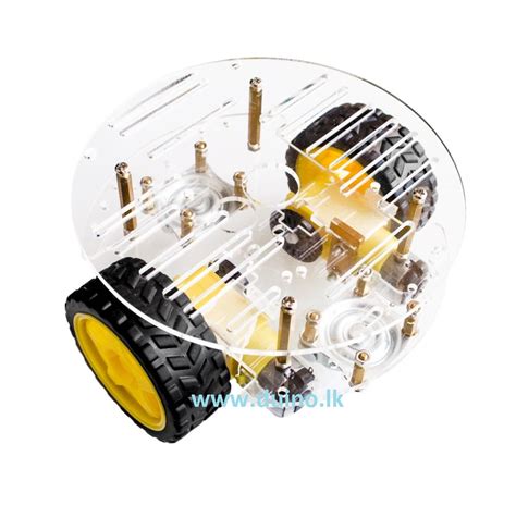 Wd Mini Round Double Deck Smart Robot Car Chassis Diy Kit Duinolk The Biggest Arduino