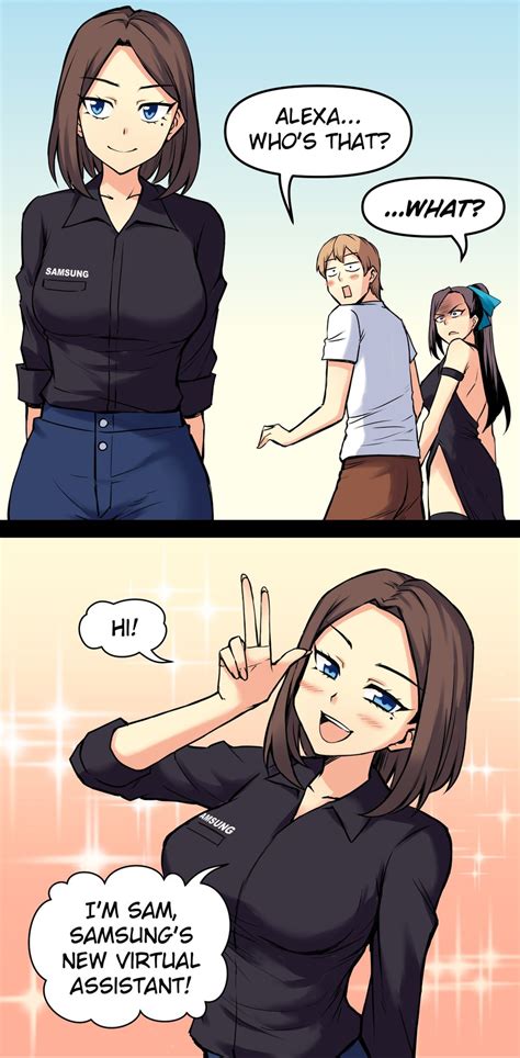 Samsung Sam And Alexa Original And 1 More Drawn By Merryweather And