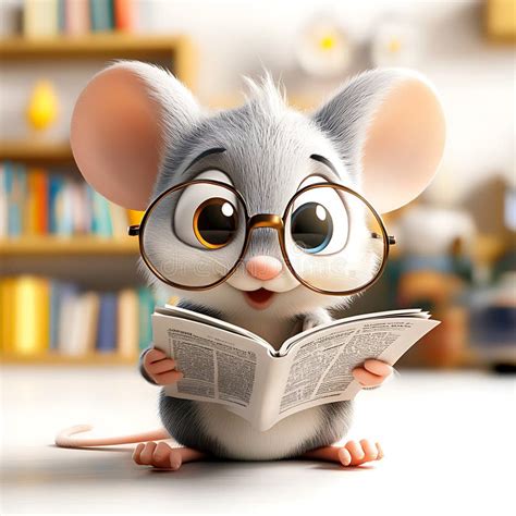 Cartoon Mouse Wearing Glasses Stock Illustrations 217 Cartoon Mouse