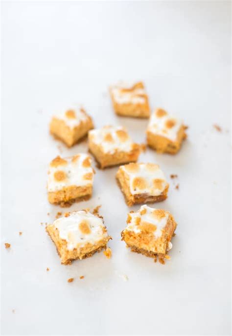 SWEET POTATO CREAM CHEESE BARS WITH MARSHMALLOWS