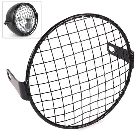Beler Metal Cm Retro Vintage Round Headlight Lamp Grill Protective Cover Mask For Harley