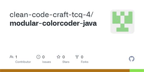 Github Clean Code Craft Tcq 4modular Colorcoder Java