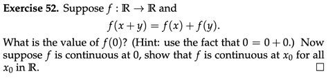 solved exercise 52 suppose f r→r and f x y f x f y what