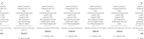 Owl Carrousel Product Images Not Showing For Related Products Upsell