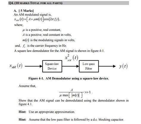 Solved Q4 10 Marks Total For All Parts A I5 Marksl An Am