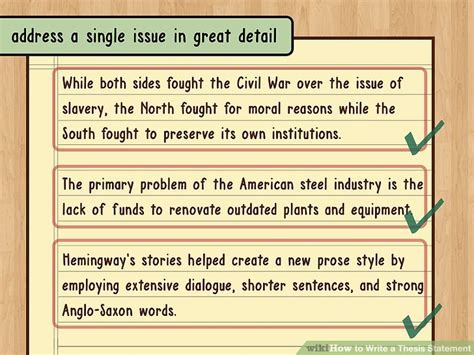 How To Write A Thesis Statement With Pictures WikiHow