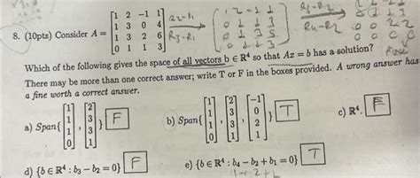 Solved Which Of The Following Gives The Space Of All Vectors Chegg