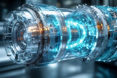 A Cutaway View Of A Stellarator Reactor Core Showing Plasma Flow In