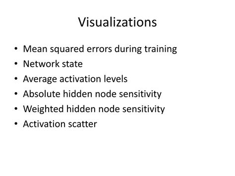 ppt visualization of hidden node activity in a feed forward neural