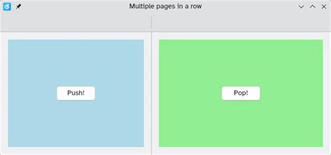 page rows and page stacks developer