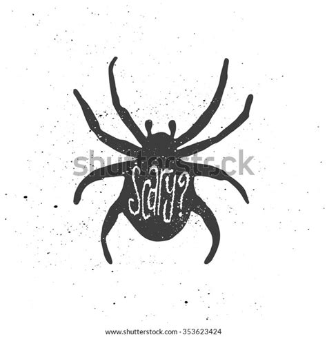 Lettering Composition Word Scary Question Mark Vector De Stock Libre