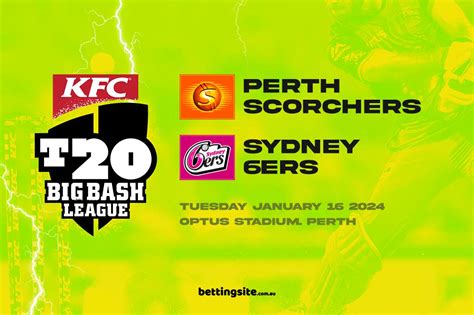 Bbl13 Preview Scorchers Vs Sixers Cricket Tips And Top Bets 161