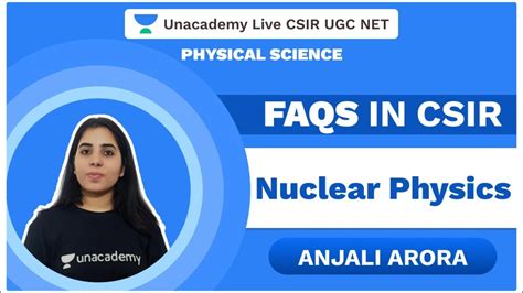 faqs in csir nuclear physics physical science csir 2020 anjali