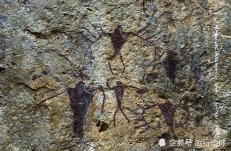岩画图片原始 岩画图片狩猎图 伤感说说吧