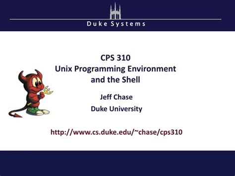 Ppt Cps 310 Unix Programming Environment And The Shell Powerpoint