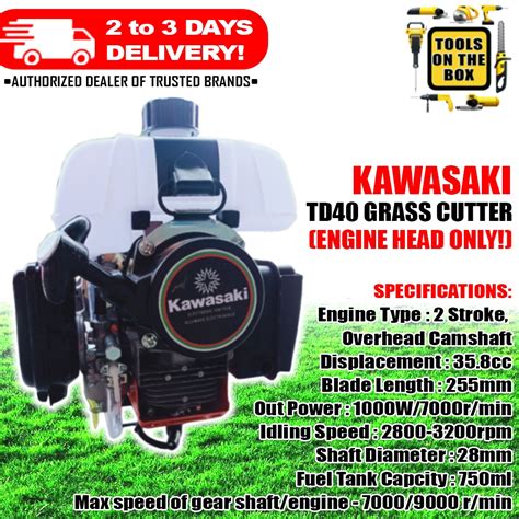 Kawasaki Grass Cutter Td40 2 Stroke Gasoline Machine Engine Head Only