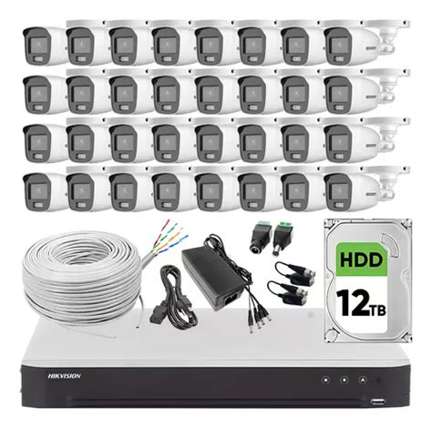 Epcom Kit Cctv 32 Cámaras 2mp Color 24 7 Con Micrófono Integrado