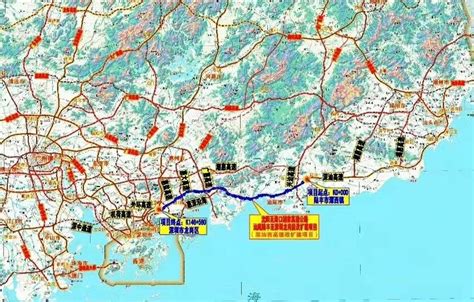 深汕西高速改扩建规划图 深圳之窗