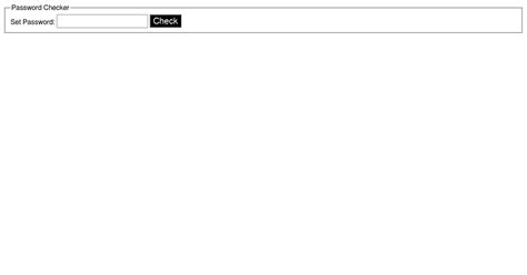 Password Checker Codesandbox