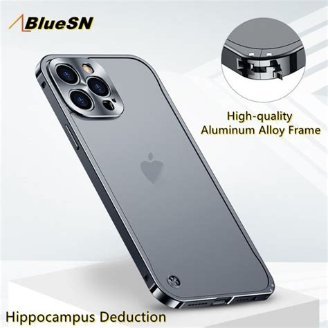 Khung Hợp Kim Nhôm Sang Trọng Khóa Kim Loại Ốp Bảo Vệ Cho Iphone 15 Pro